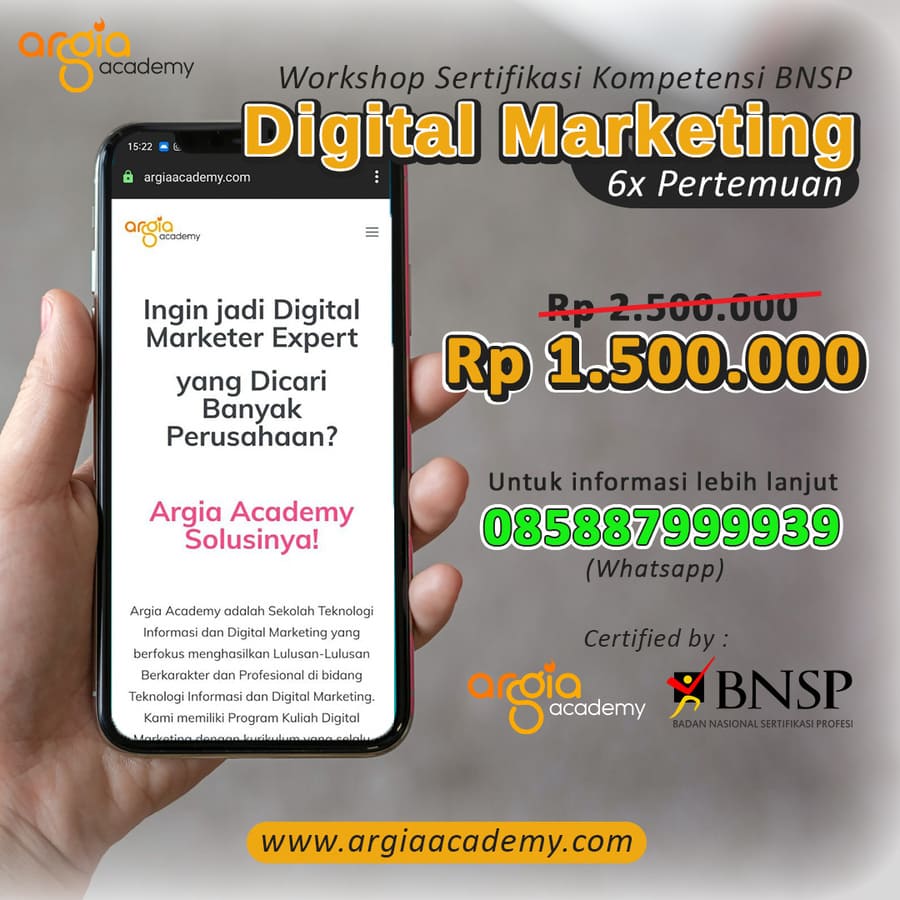 Kursus Digital Marketing Bersertifikat BNSP 1.5 Juta DUPLIKAT - InHouse ...